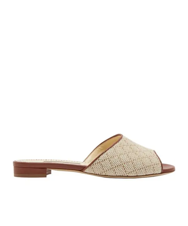 Manolo Blahnik Woven Leather Sandals