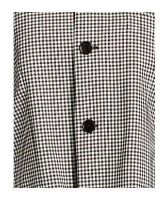 Marni Gingham Checkered Jacket With Drawstring Detail