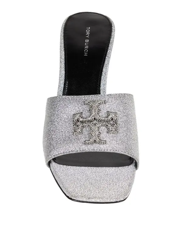 Tory Burch Sequin Embellished Stiletto Heel Slide Sandals