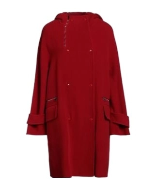 Max Mara Minimalist Double-breasted Hooded Coat