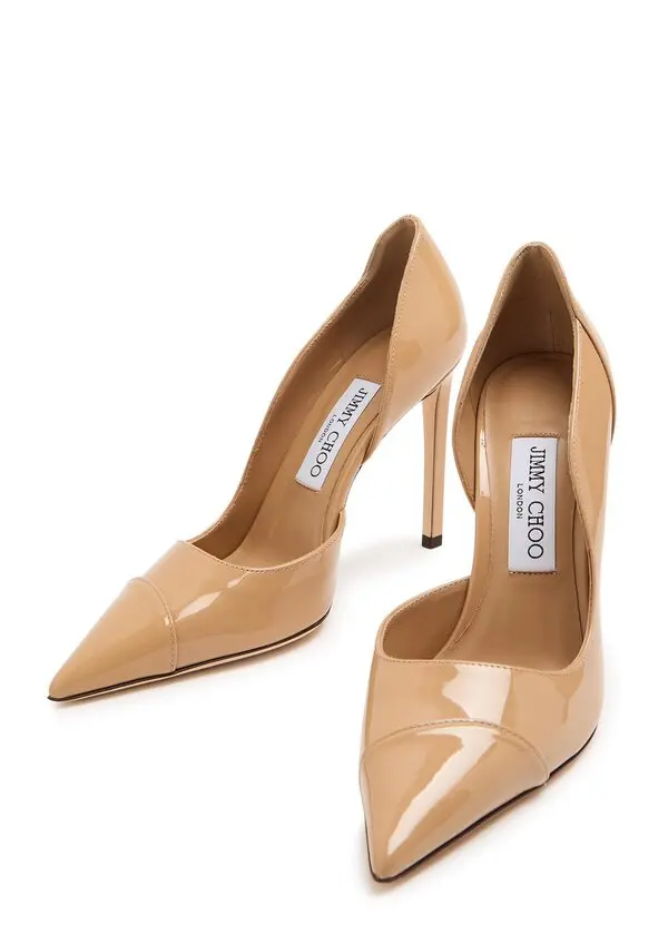 JIMMY CHOO Brigitte 100 Patent Leather Pumps