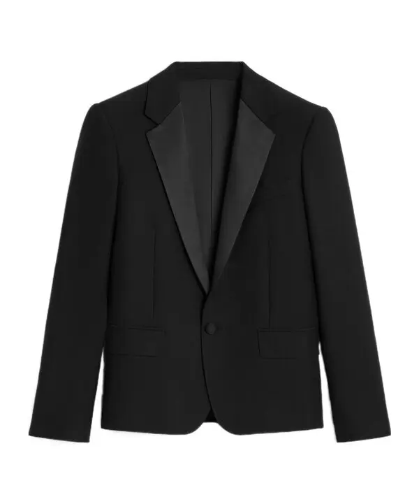 Celine Short Tux Jacket In Wool And Mohair