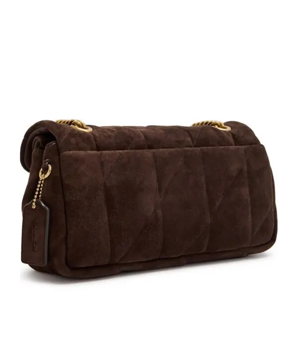 COACH Quilted Suede Shoulder Bag