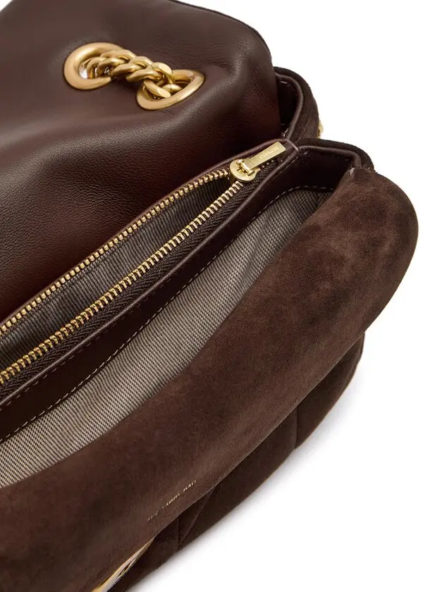 COACH Quilted Suede Shoulder Bag