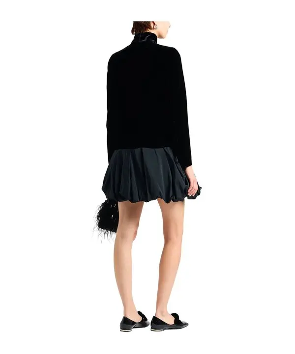 Max Mara Minimalist Solid Color Balloon Dress