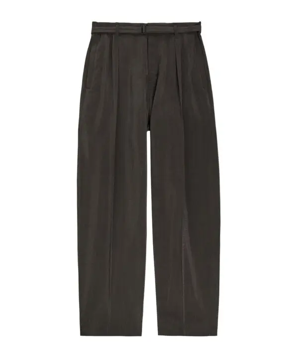 LEMAIRE Belted Silk-blend Trousers