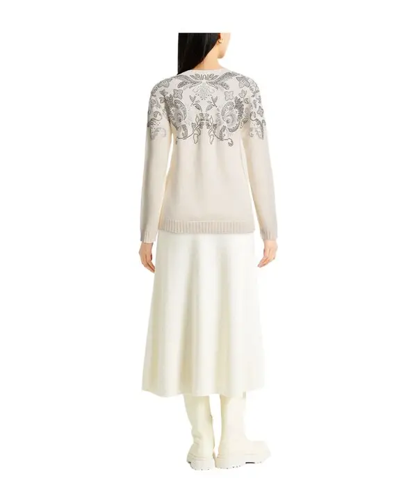 Max Mara Solid-color Crew Neck Knit Sweater