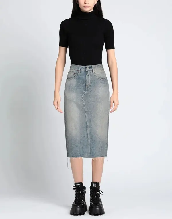 MAISON MARGIELA Medium Blue Denim Skirt