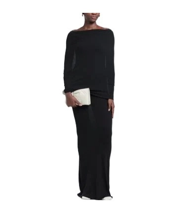 Balenciaga Ribbed Knit Maxi Dress