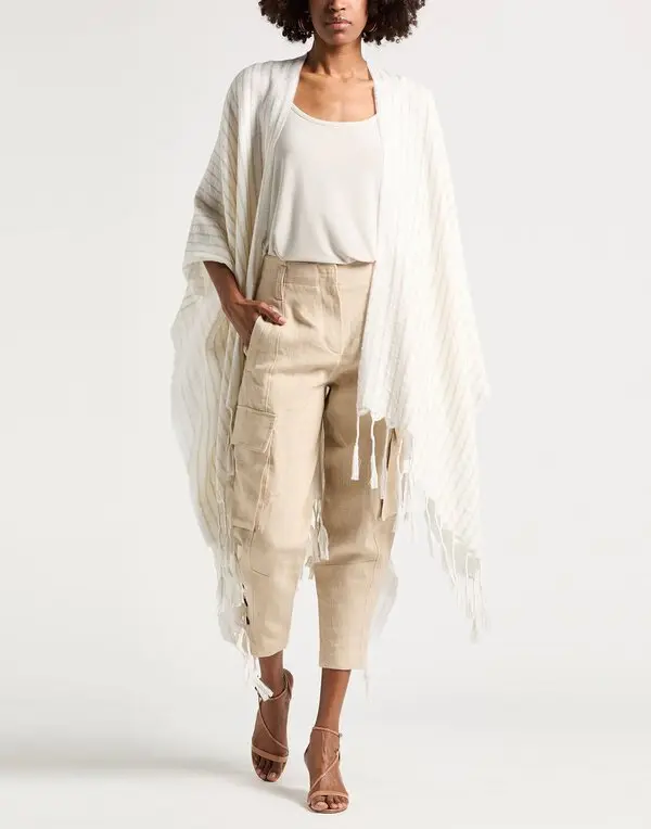 Brunello Cucinelli Solid Color Linen Cargo Pants
