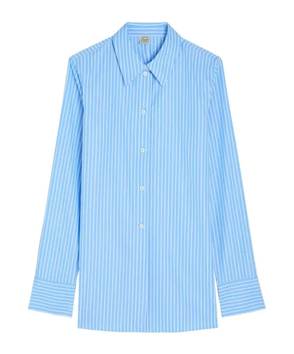TOTEME Striped Cotton-poplin Shirt