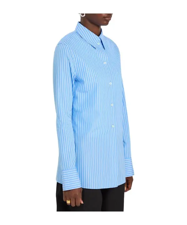 TOTEME Striped Cotton-poplin Shirt