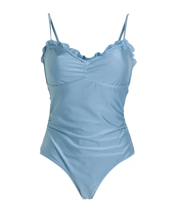 GANNI Ruffled One-piece Swimsuit