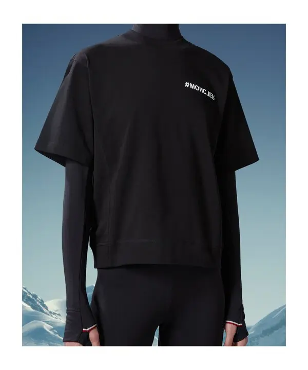 Moncler Logo Printed Crewneck T-shirt