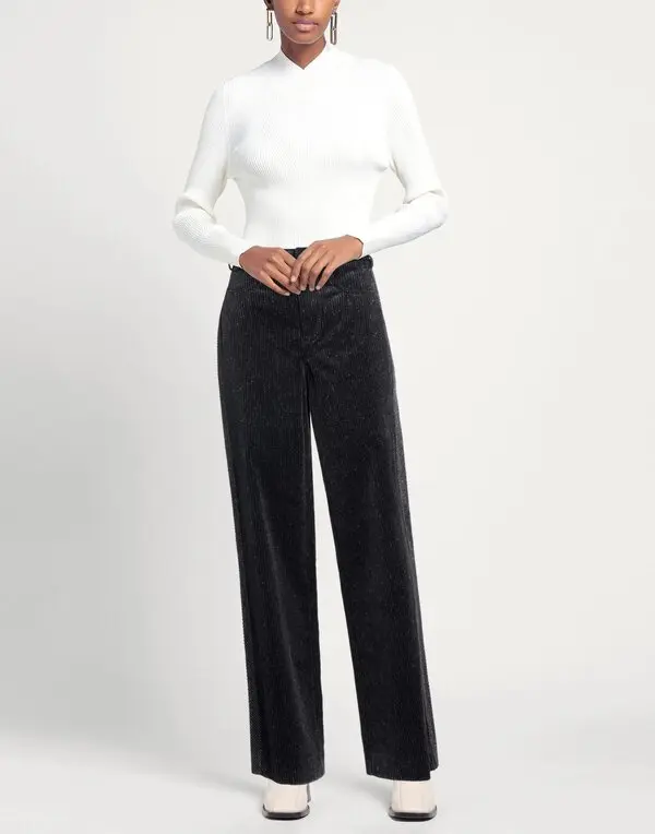 Tory Burch Loose Corduroy Wide-leg Trousers - Black