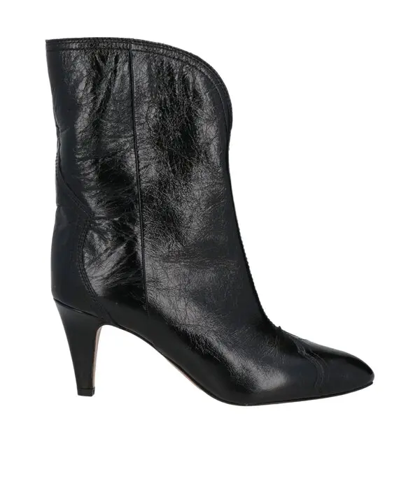 Isabel Marant Étoile Solid-color Genuine Leather Ankle Boots