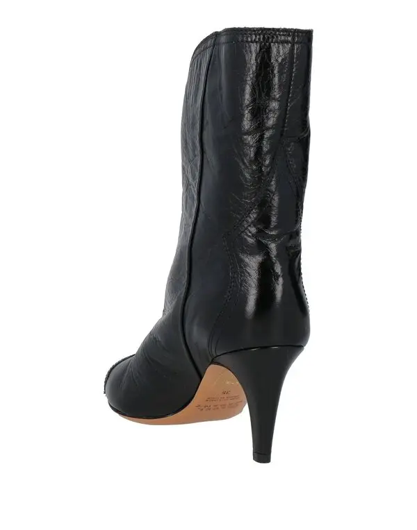 Isabel Marant Étoile Solid-color Genuine Leather Ankle Boots