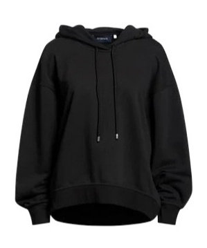 Sportmax Solid Color Hooded Sweatshirt - Black