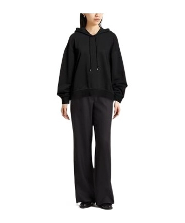 Sportmax Solid Color Hooded Sweatshirt
