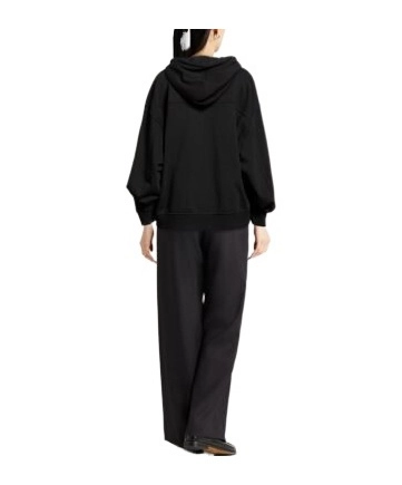 Sportmax Solid Color Hooded Sweatshirt