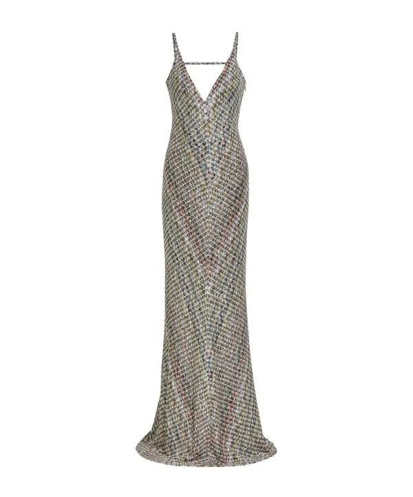 Missoni Sequin-embellished Metallic-knit Gown