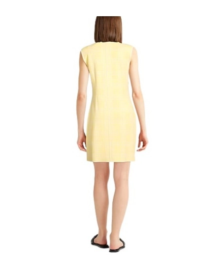 Sportmax Plaid Sleeveless Jacquard Knit Dress