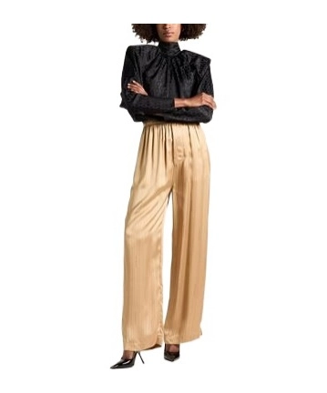 Balenciaga Striped Satin Pajama Pants