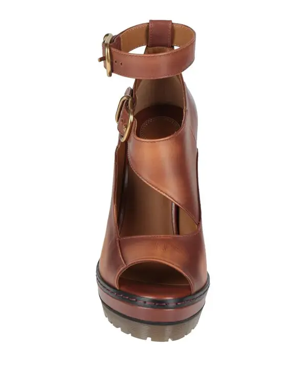 Chloé Peep-toe High Heel Sandals With Buckled Ankle Strap