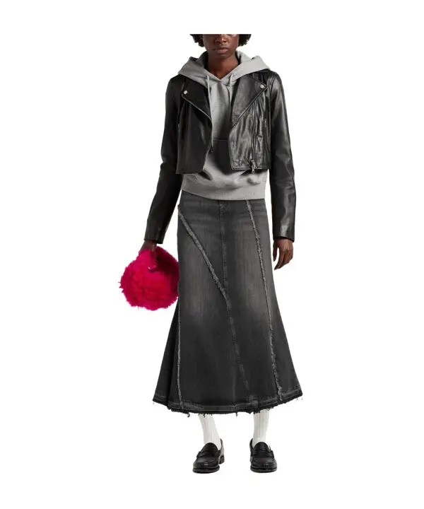 GANNI Denim A-line Skirt