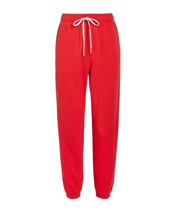 Polo Ralph Lauren Logo-embroidered Cotton-blend Sweatpants - Red