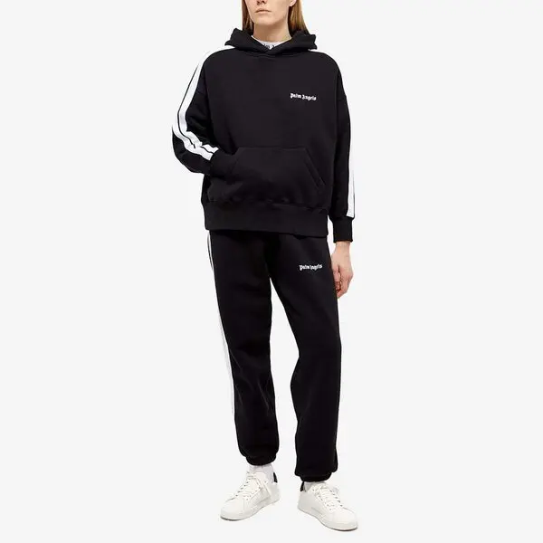 Palm Angels Logo Stripe Hoodie