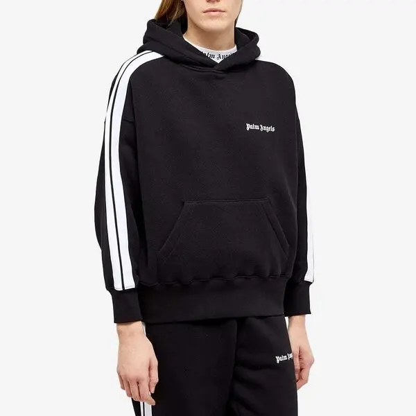 Palm Angels Logo Stripe Hoodie