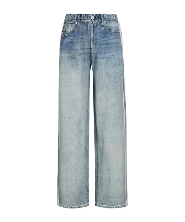 Rag & Bone Denim-print Cotton Track Pants