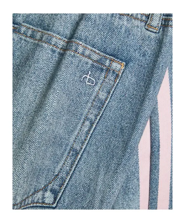 Rag & Bone Denim-print Cotton Track Pants