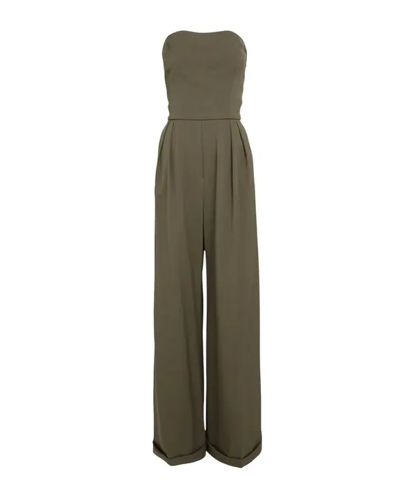 Max Mara Solid-color Sleeveless Jumpsuit