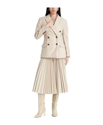 Brunello Cucinelli Solid-color Double- Suit Jacket