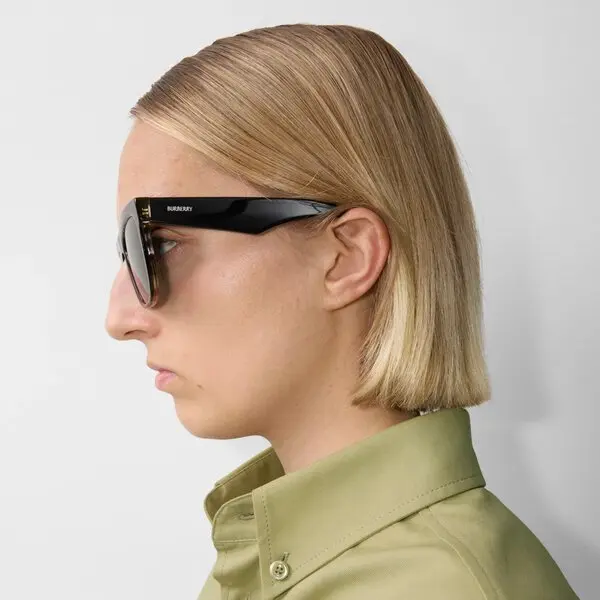 Burberry Check Square Sunglasses