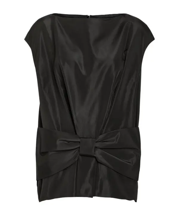 Simone Rocha Bow-appliqué Taffeta Top