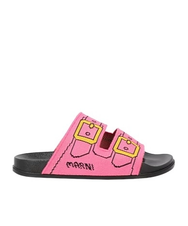 Marni Colorful Patterned Slippers