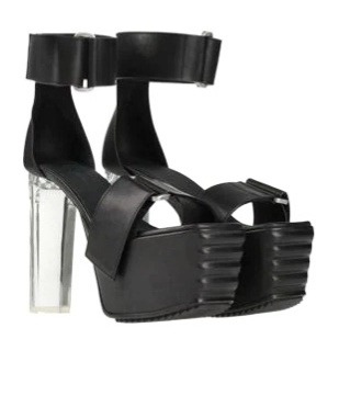 Rick Owens Square-toe Chunky-heel Sandals