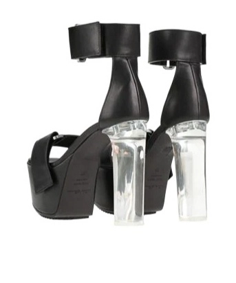 Rick Owens Square-toe Chunky-heel Sandals