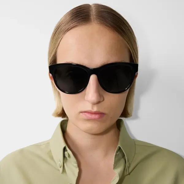 Burberry Check Round Sunglasses