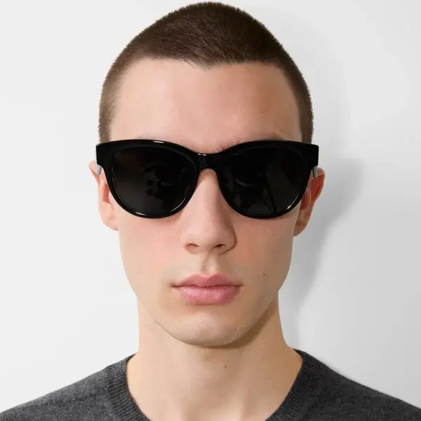Burberry Check Round Sunglasses