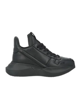 Rick Owens Leather Low Top Sneakers