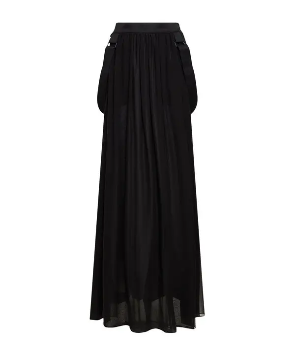Max Mara Solid Color Flared Skirt