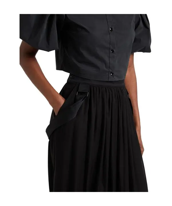 Max Mara Solid Color Flared Skirt