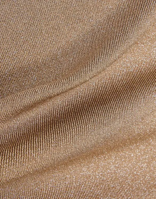 Max Mara Metallic Long-sleeve Maxi Dress