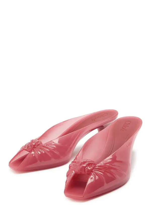 Chloé Peep-toe Jelly Mules