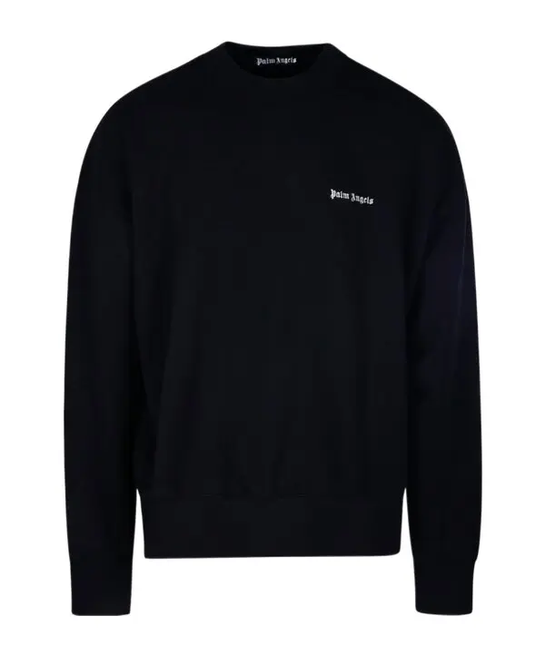 Palm Angels Logo Detailed Crewneck Sweatshirt