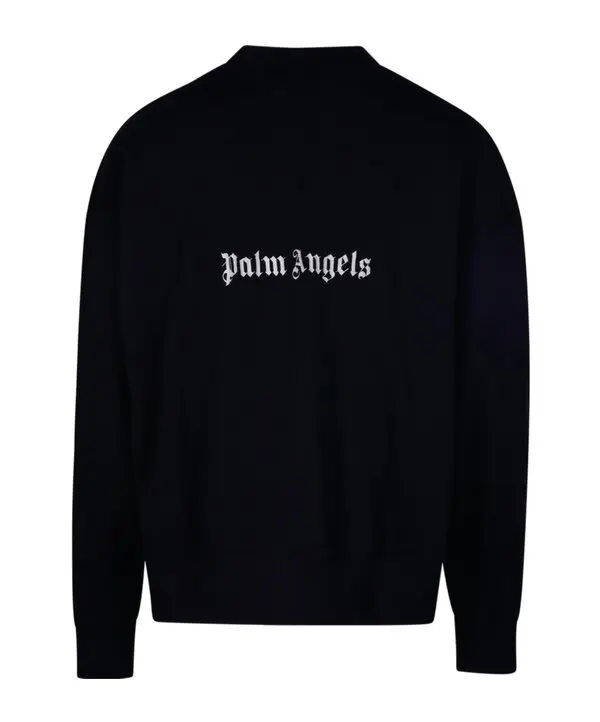Palm Angels Logo Detailed Crewneck Sweatshirt